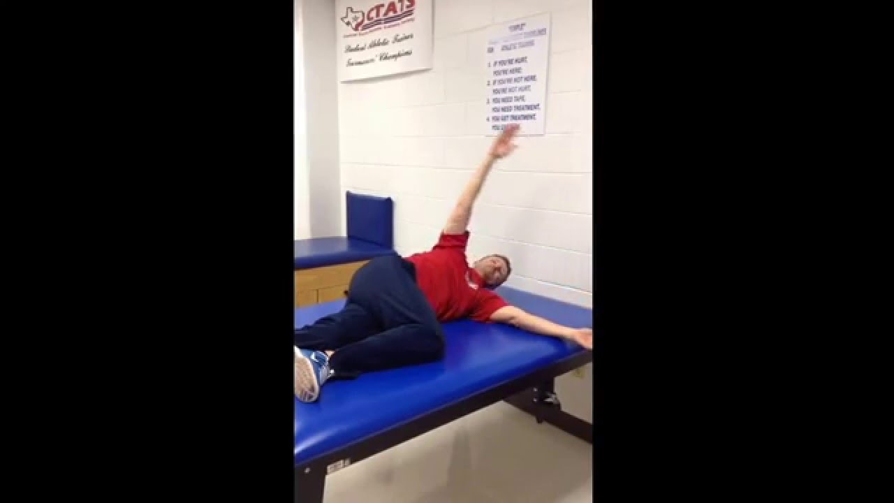 Thoracic Mobility - rotation side lying - YouTube
