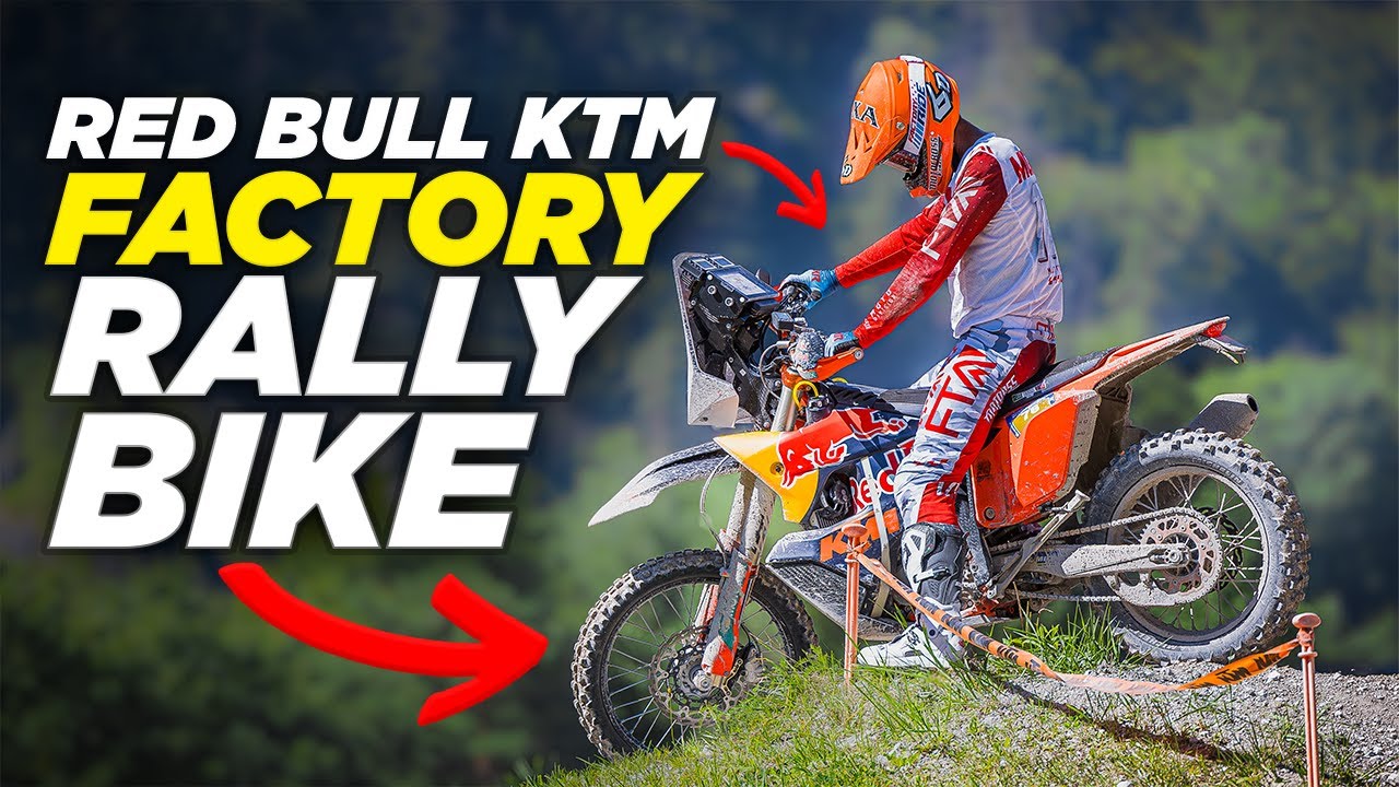 Testing a FACTORY Red Bull KTM Rally Bike on a Motocross Track😳 - YouTube