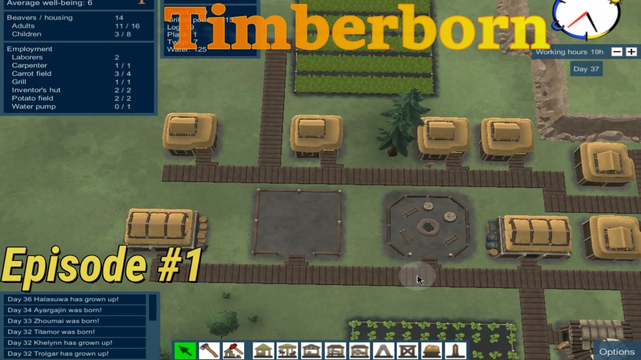 Timberborn - Ep.#1-Timberborn 2020 Gameplay-Build a Beauitiful Beaver ...