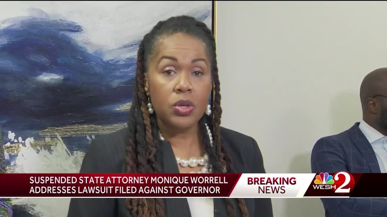 Suspended State Attorney Monique Worrell addresses lawsuit filed ...