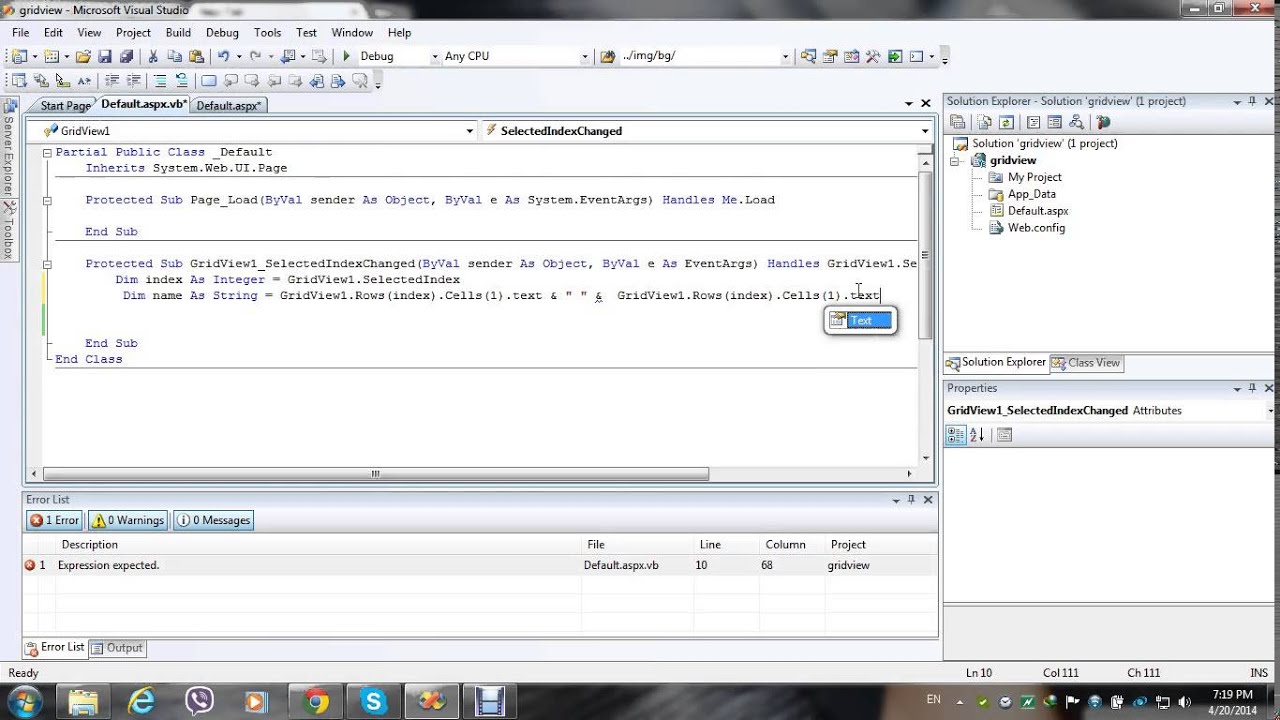 Gridview Example Youtube