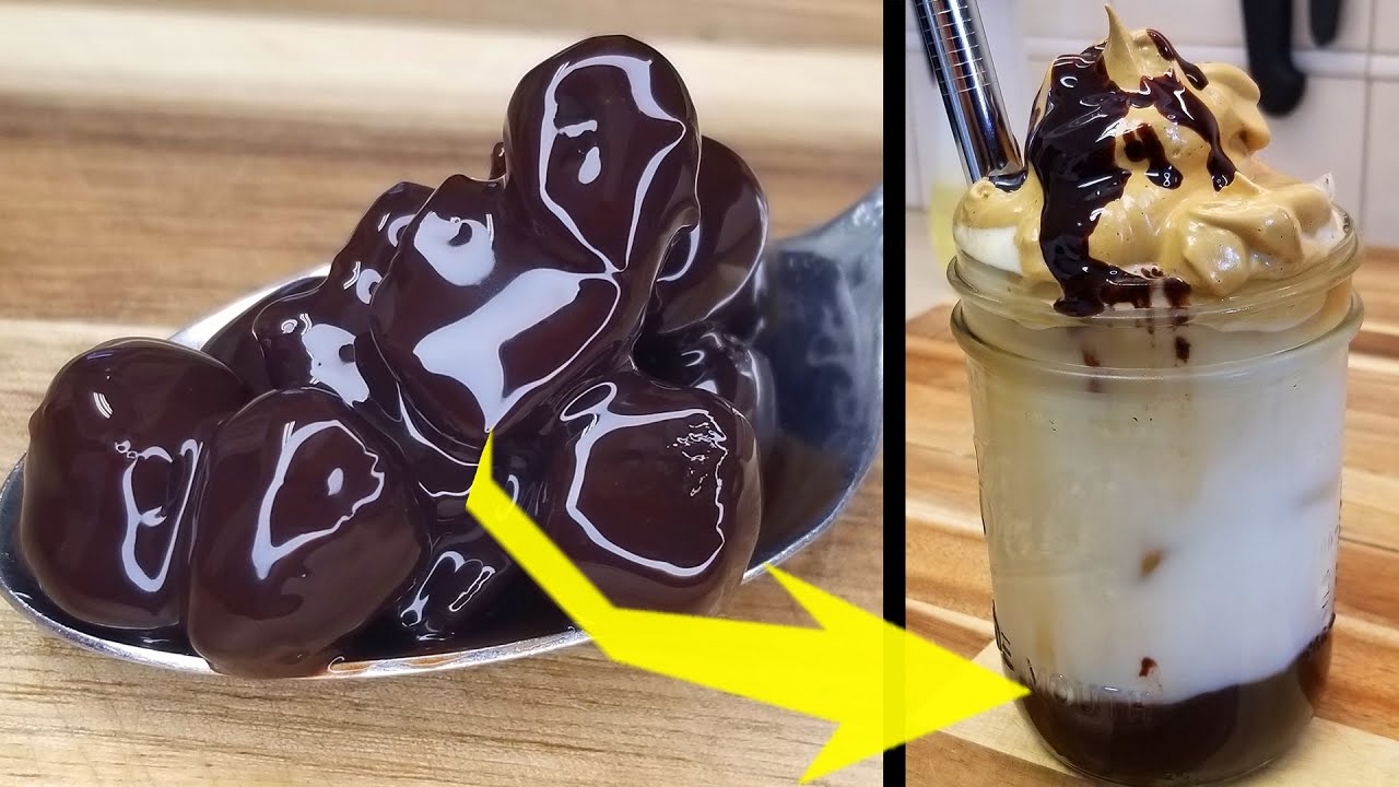 DALGONA COFFEE with CHOCOLATE BOBA | How To | - YouTube