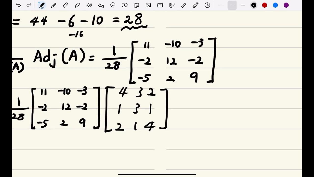 Ex: Inverse Matrix - YouTube