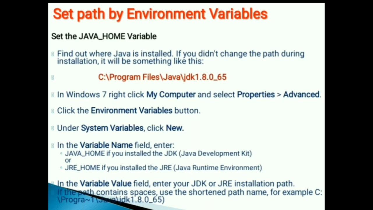 Java programming Path set Permanent and temporary and IDEs by Vinod ...