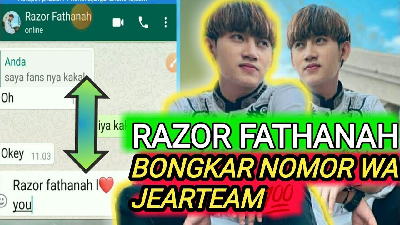 NOMOR WA RAZOR FATHANAH 100% REAL BISA LANGSUNG VC - YouTube