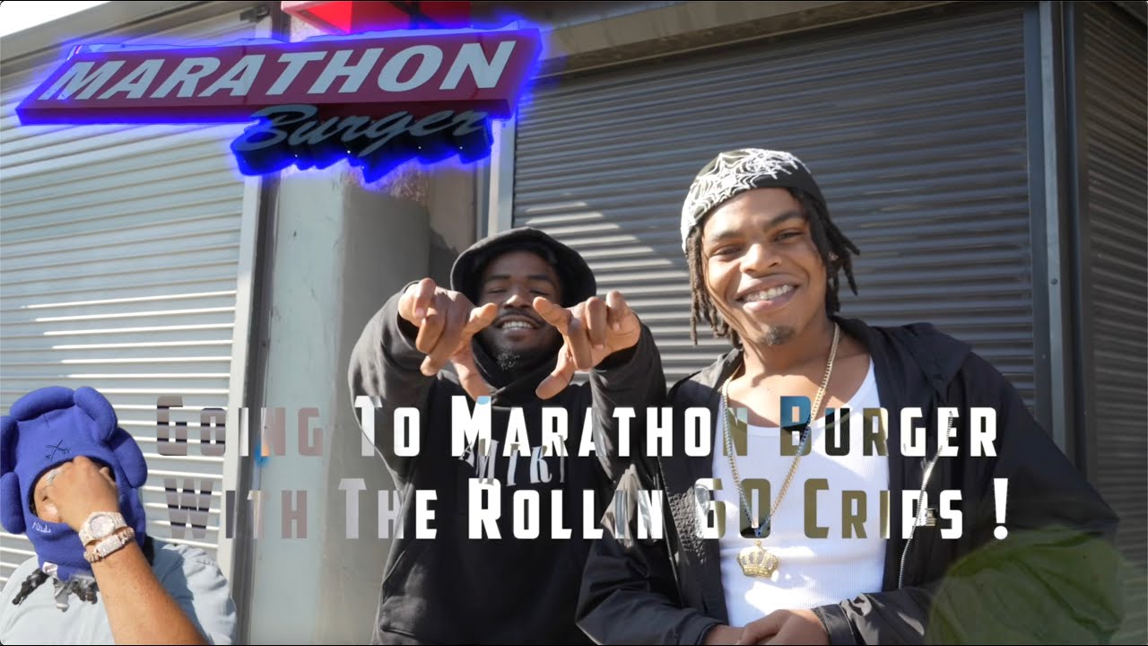Marathon Burger With The Rollin 60 Crips ! Melrose, Los Angeles CA ...