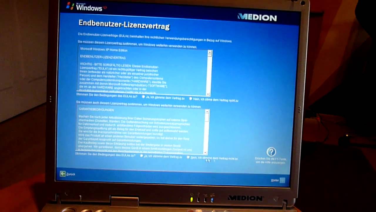 Medion MD-6200 Auslieferungszustand wiederherstellen Part2 - YouTube