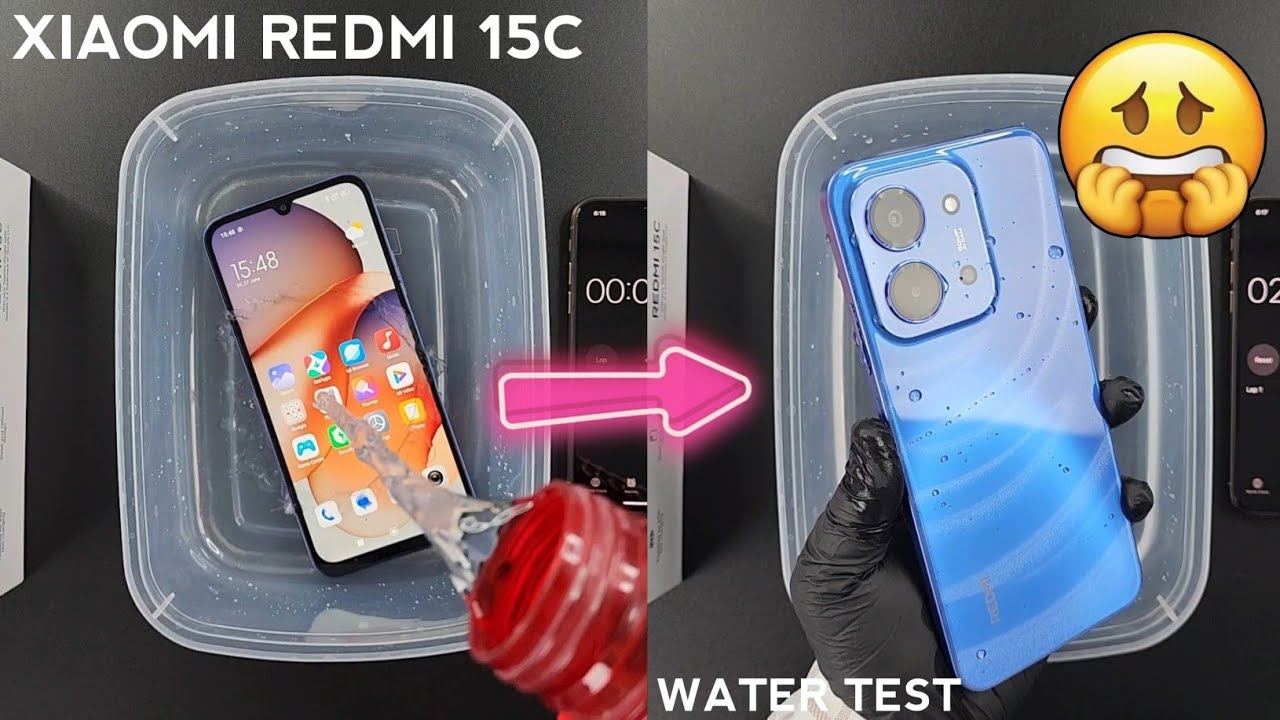 Xiaomi Redmi 15C Water Test 💦💧| Redmi 15C Durability Test - YouTube