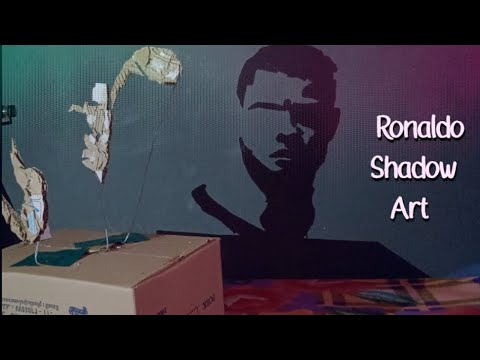Shadow ART of Christiano Ronaldo made with cardboard #cr7 # ...