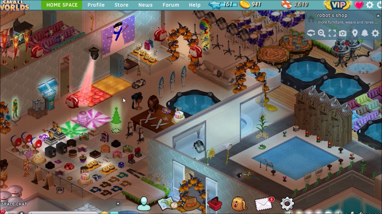 going to my shop on smallworlds and other places - YouTube