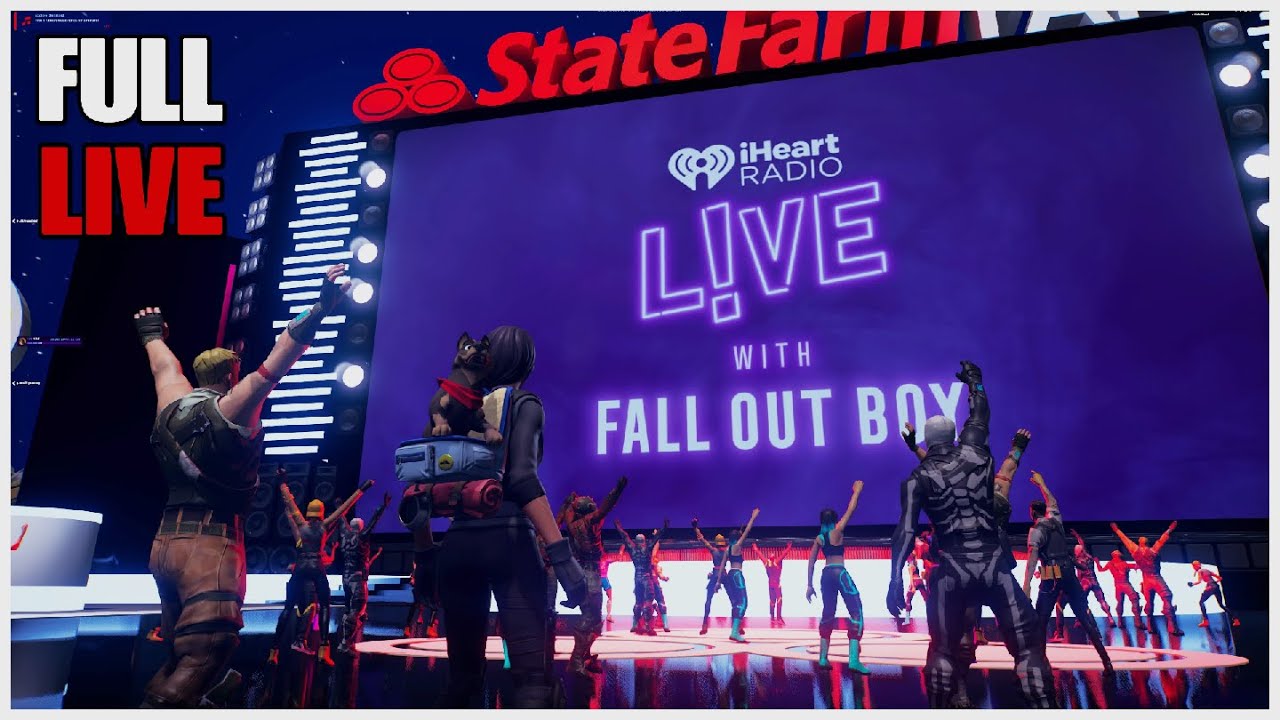 Live Fall Out Boy Concert | Fortnite PS5 - YouTube