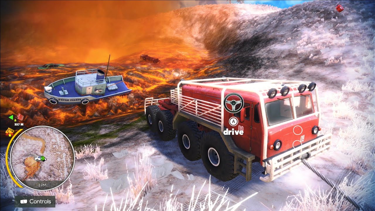 Titan Takes Fishing Boat In Volcano Lava | Off The Road Unleashed ...