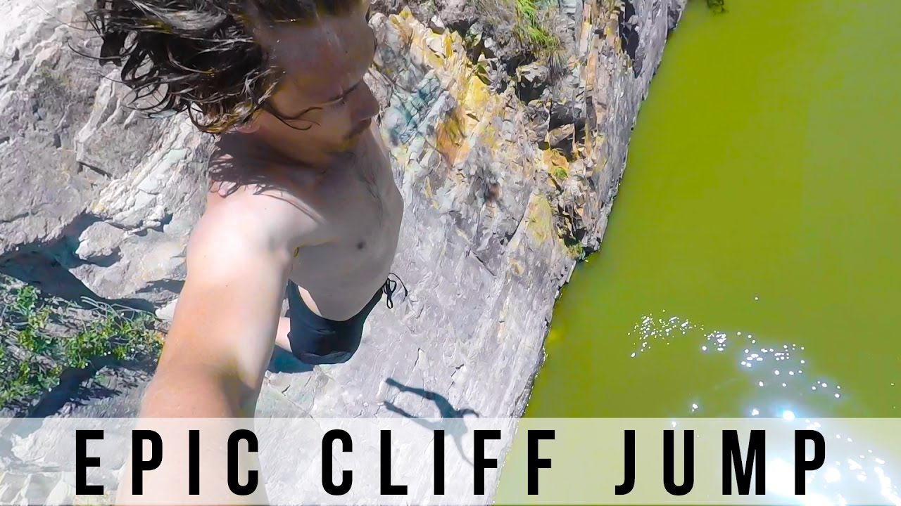 EPIC CLIFF JUMP - YouTube
