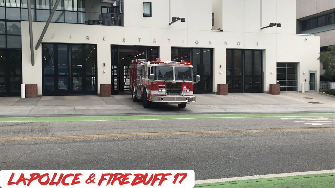 SMFD ENGINE 1 RESPONDING - YouTube