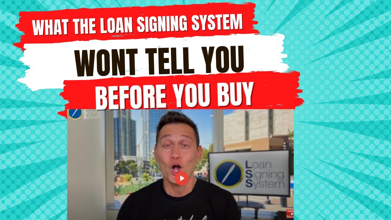 What The Loan Signing System Won't Tell You Before You Buy... - YouTube