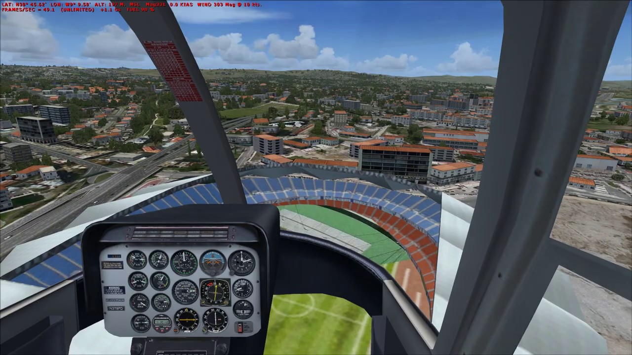 FSX - Lisbon Ultra Realism Tour - Helicopter Bell 206B - YouTube