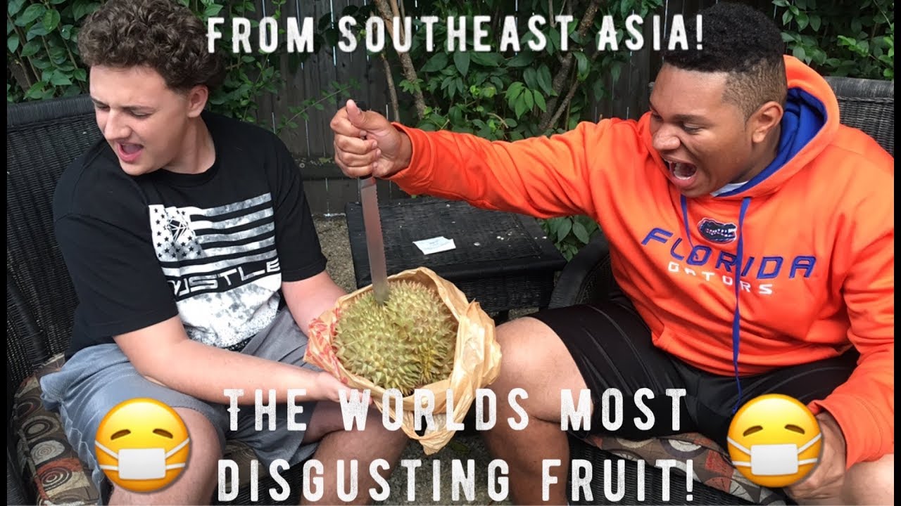 The most disgusting fruit in the world! From southeast asia! Durian ...
