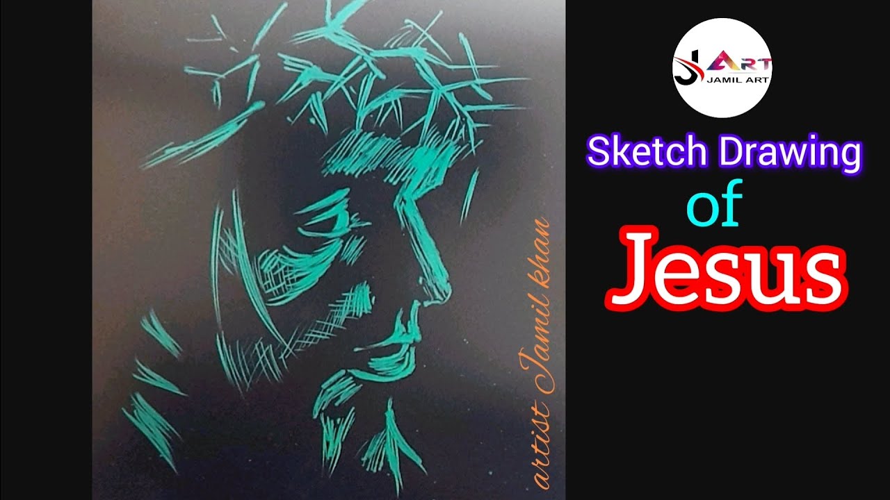 How to draw Jesus step by step ||Jesus Drawing Easy / Jesus drawing ...