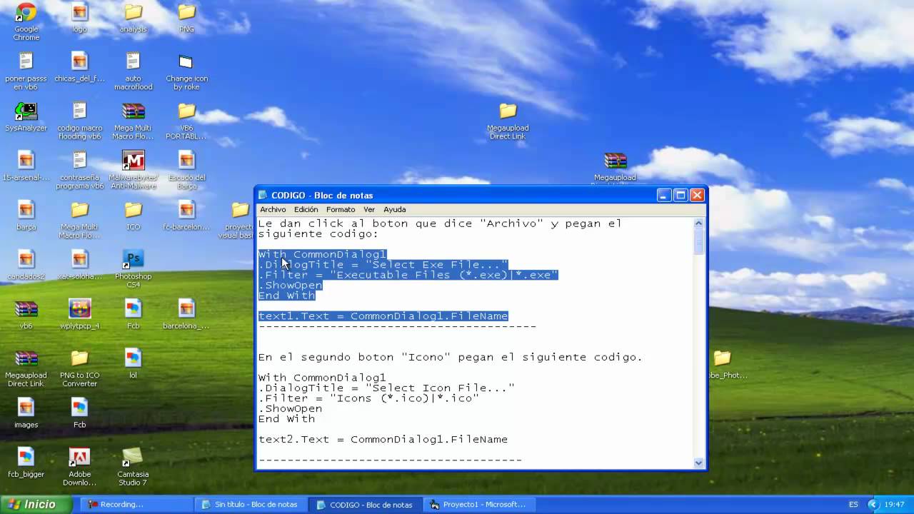 COMO CREAR UN CHANGE ICON EN VB6 - YouTube