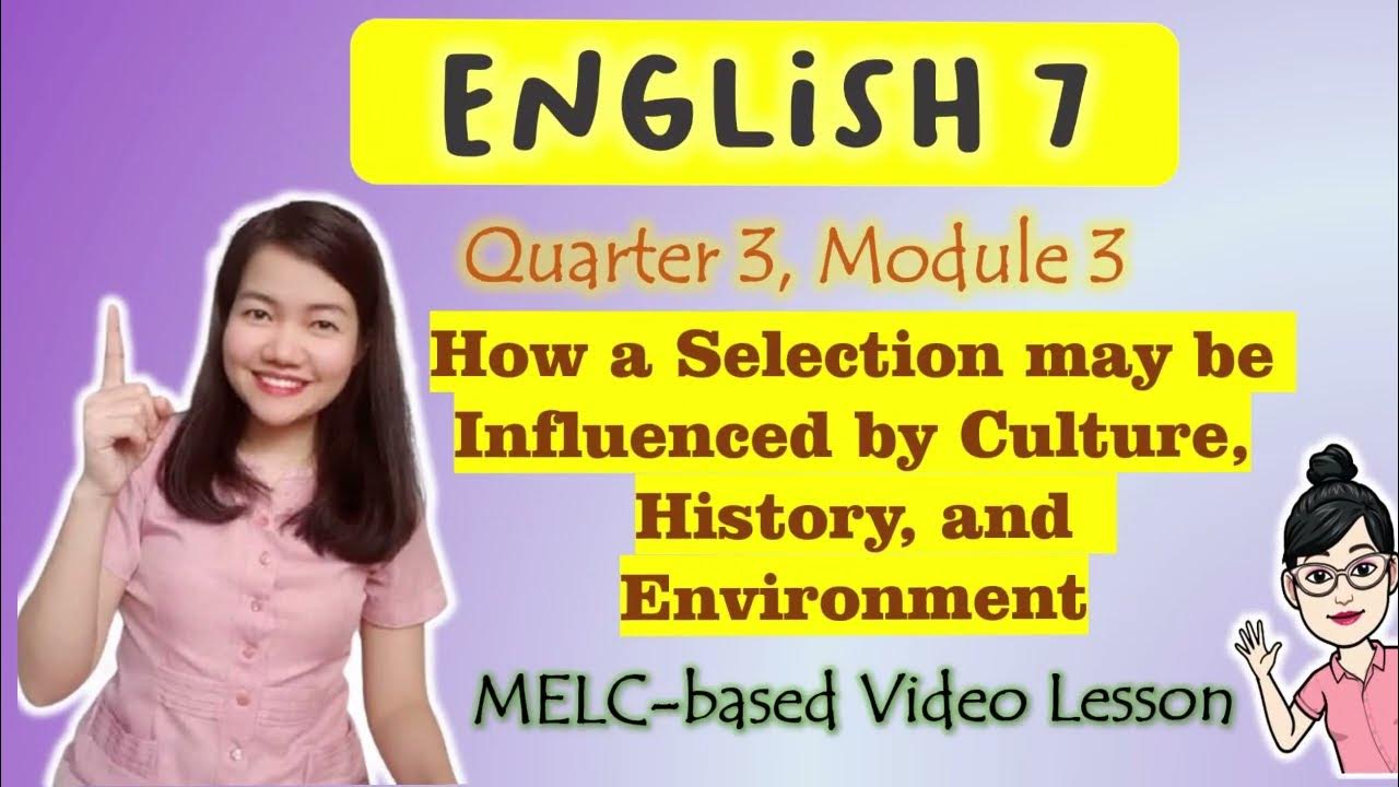 How a Selection may be Influenced by Culture, History, Environment ...