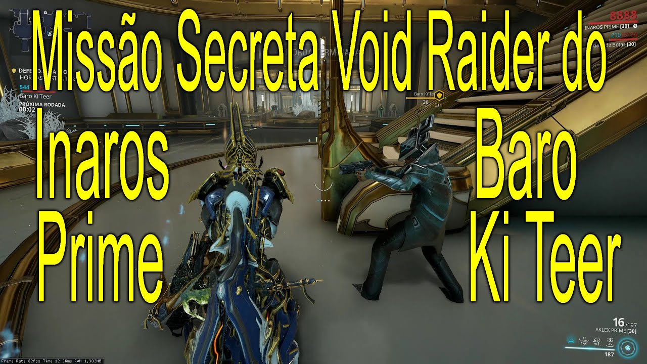 Warframe 2020 Missao Secreta Void Raider do Inaros Prime Baro Void ...