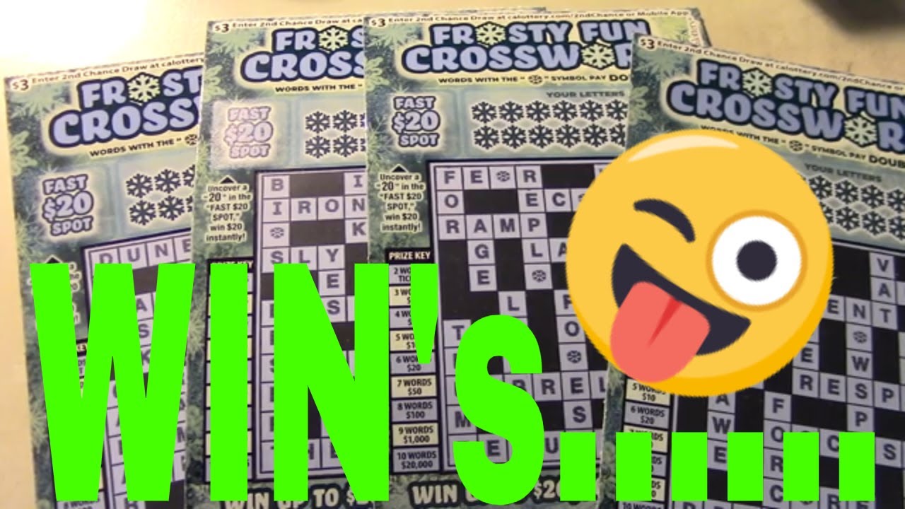 Cool WIN Frosty Fun Crossword Lottery Scratcher - YouTube