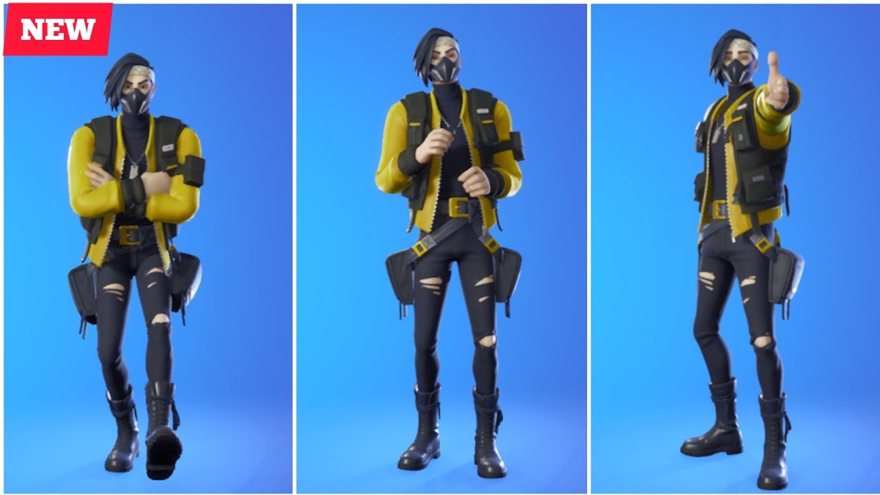 fortnite NEW Min-Joon Skin Showcase With Icon Series Dances & Emotes ...