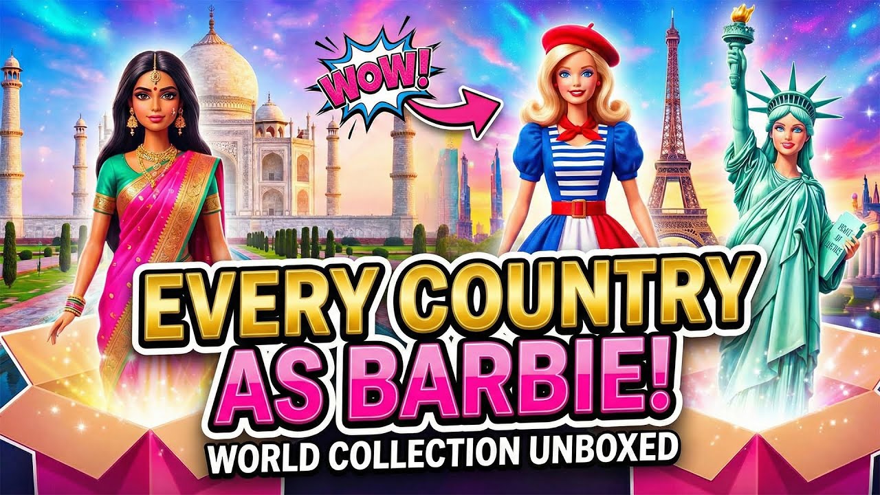 Which Country Has The Prettiest Barbie 👑 World Collection Unboxed - YouTube
