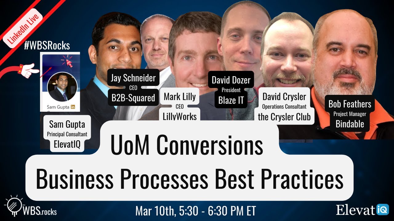 Unit of Measure (UoM) Conversions Business Processes Best Practices ...
