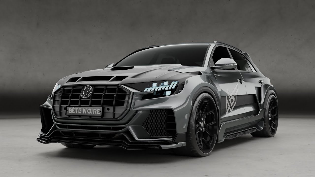 Audi RS Q8 "Elemento" Custom Design Wide Body Kit by Bête Noire - YouTube
