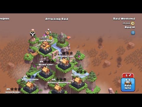 Clash of Clans LIVE 🚨 Clan Capital Full Attack 🎯 | Last 2 Hours ...