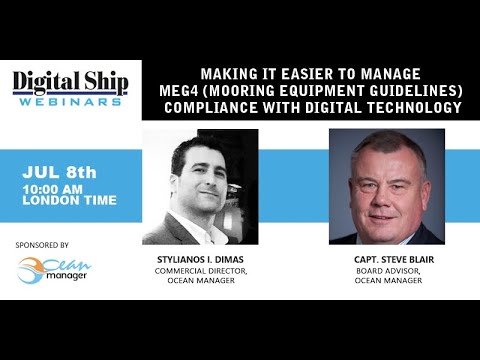 Making it easier to manage MEG4 (mooring equipment guidelines) compliance with digital ...