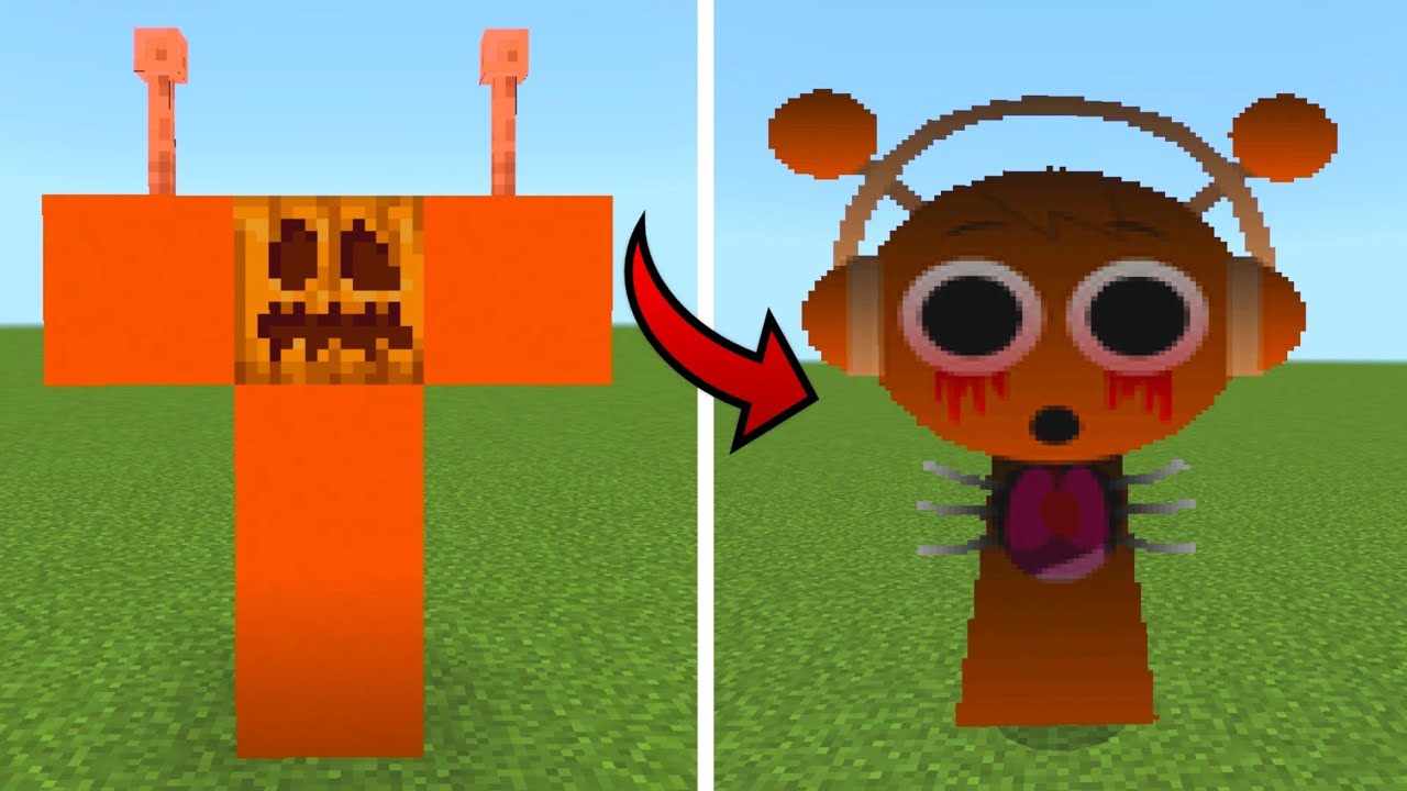 How To Spawn INCREDIBOX Horror Oren Sprunki in MINECRAFT - YouTube
