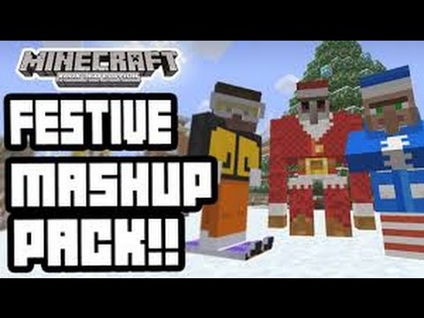Minecraft festive mash up pack - YouTube