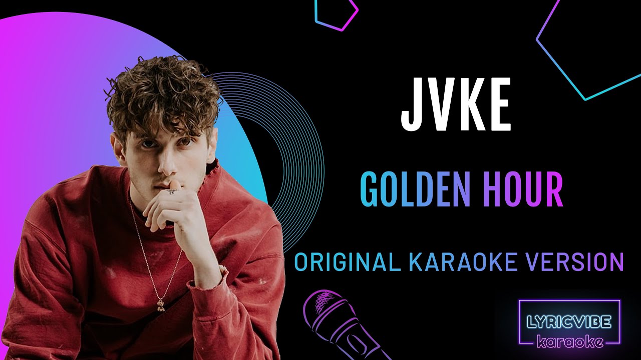 JVKE - golden hour - Karaoke with Lyrics - YouTube