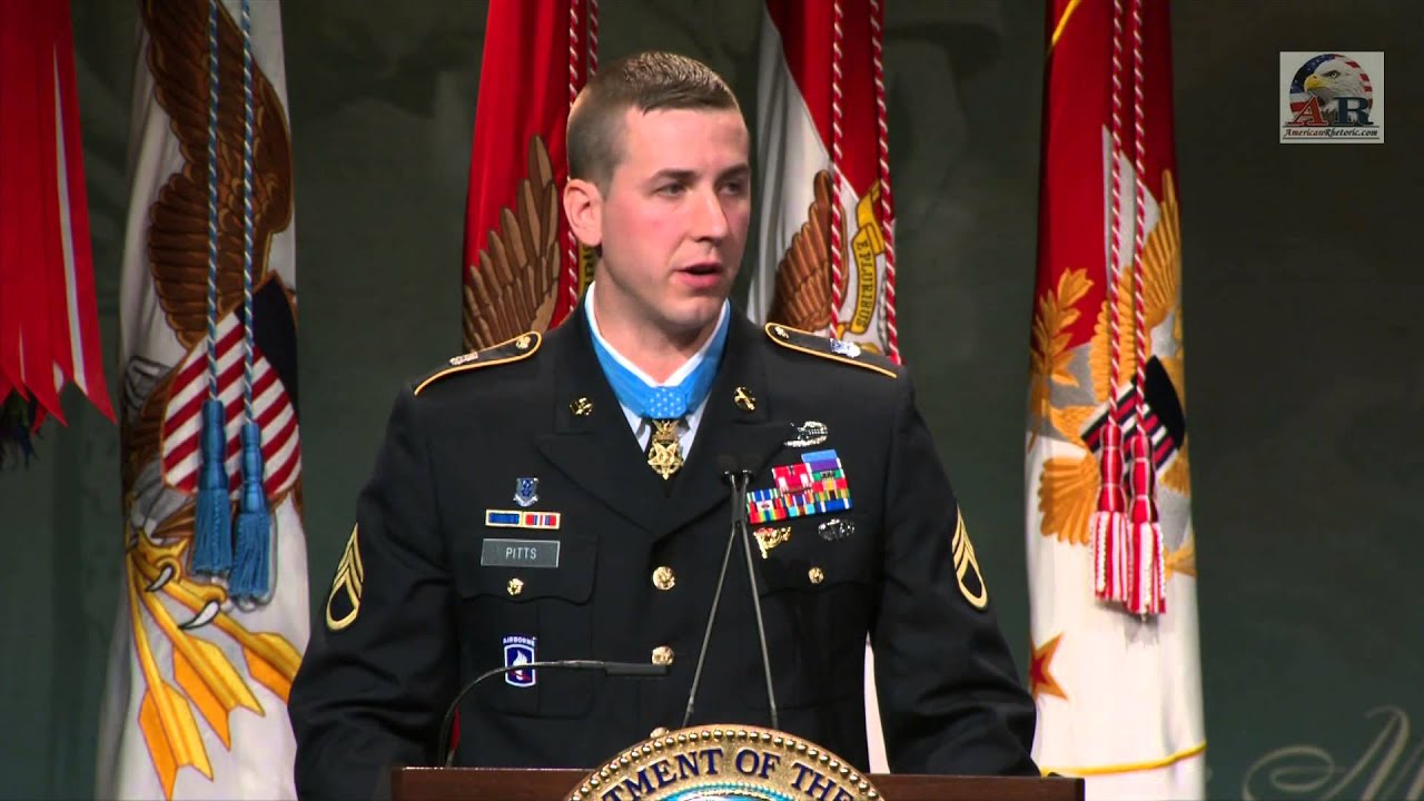 SSG Ryan Pitts - Medal of Honor Ceremony Speech - YouTube