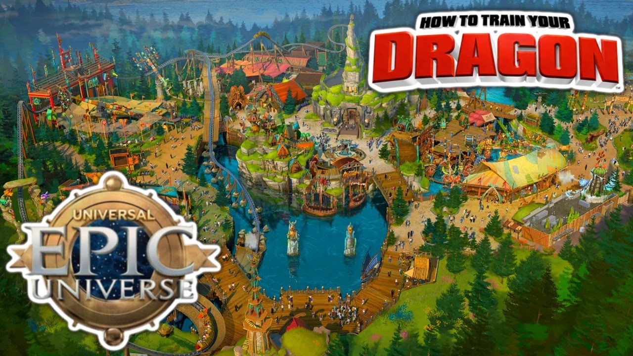 Universal Epic Universe NEWS - How To Train Your Dragon Land REVEALED ...