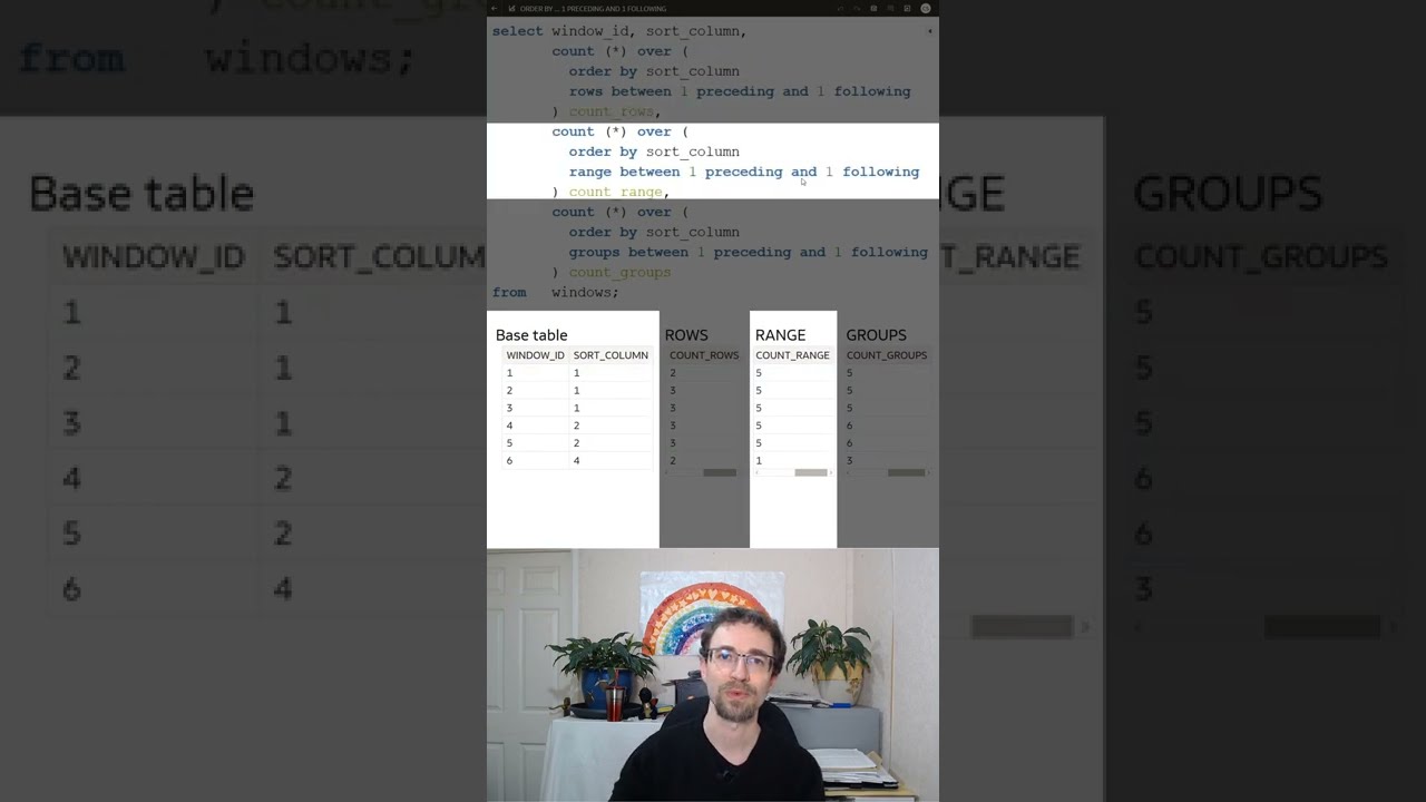 Window Functions ORDER BY PRECEDING FOLLOWING SQL In 60 Seconds Window Functions ORDER BY PRECEDING FOLLOWING SQL In 60 Seconds