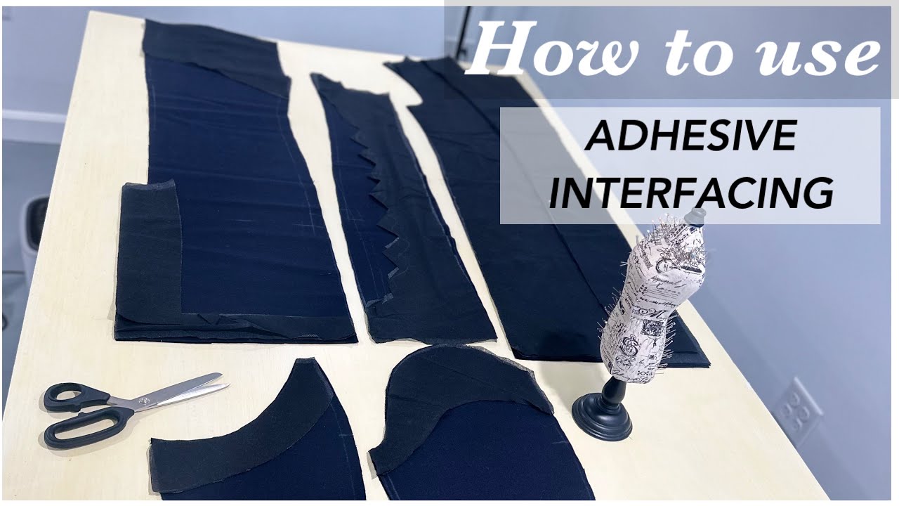 How to use adhesive interfacing - YouTube