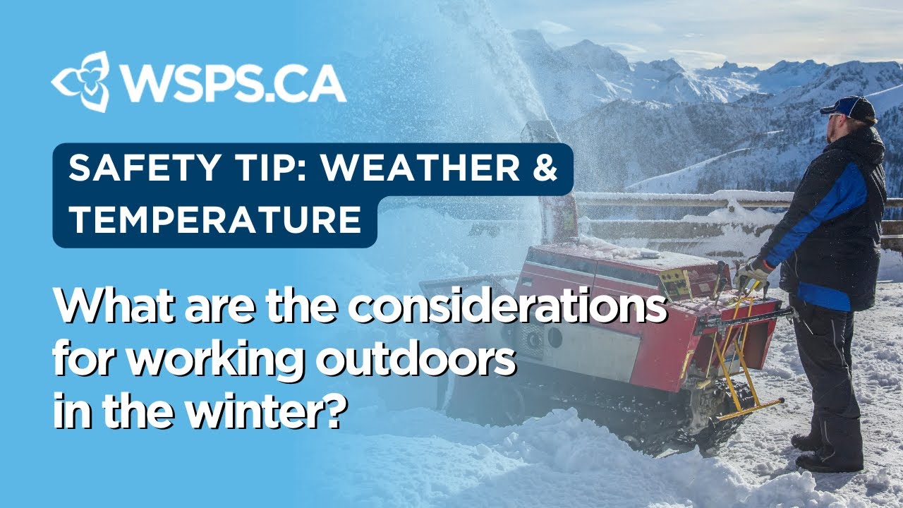 What are the considerations for working outdoors in the winter? - YouTube