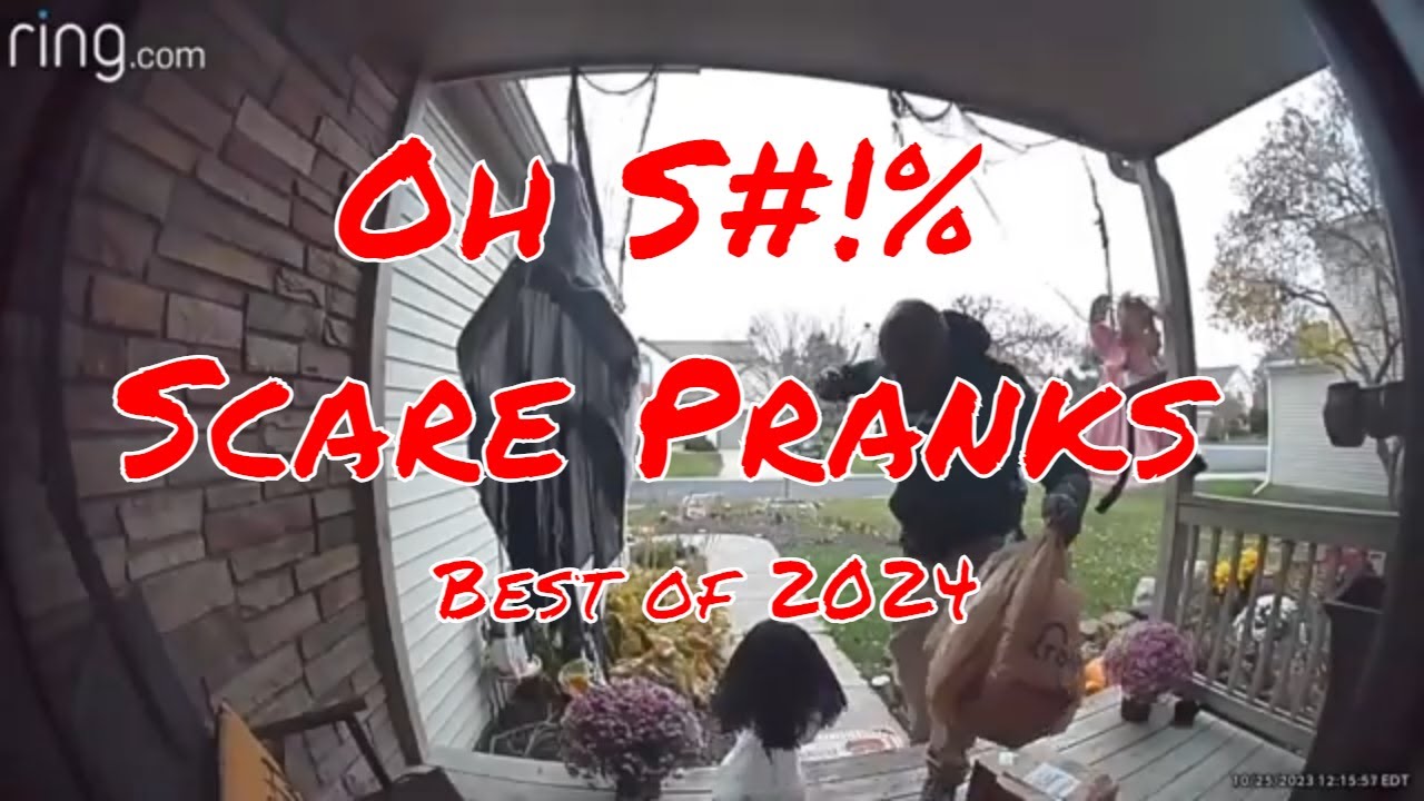 2025 Scare Cam Prank Compilation 🤣🤣🤣 #doorbell #scary #prank #funny # ...