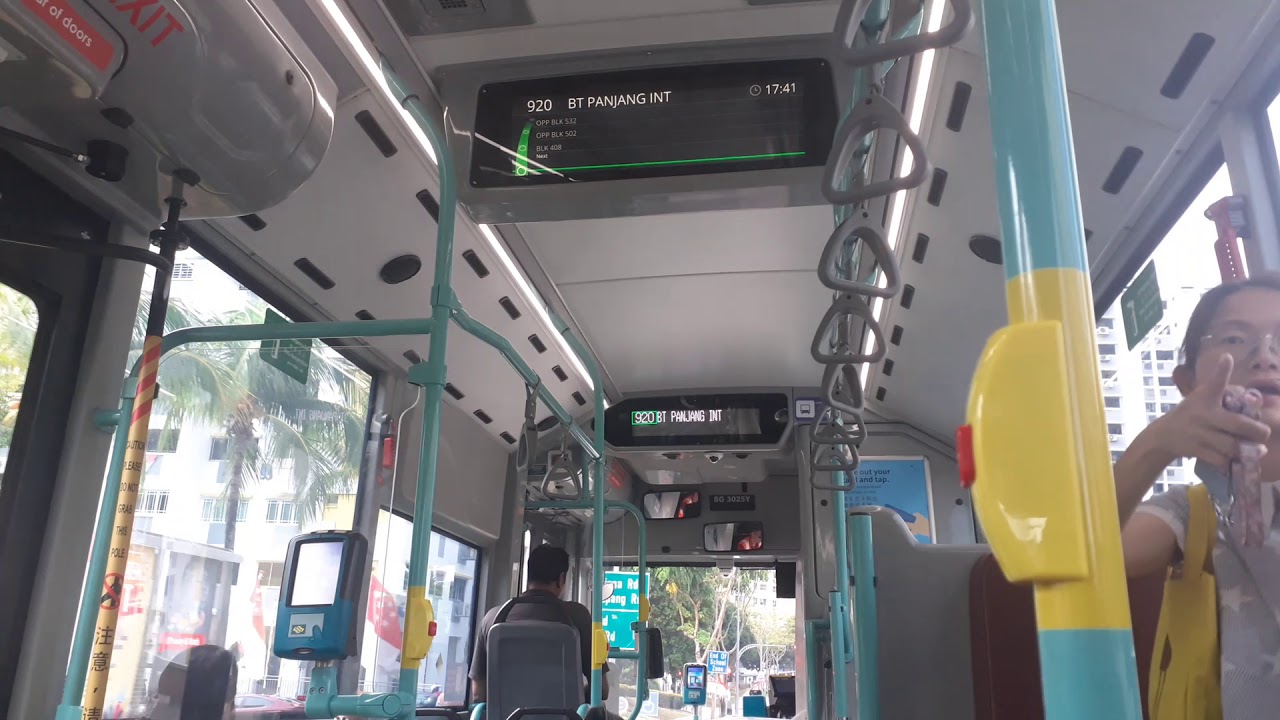 SMRT Buses: Ride Onboard [SG3025Y] On Service 920 (Part 7) - YouTube