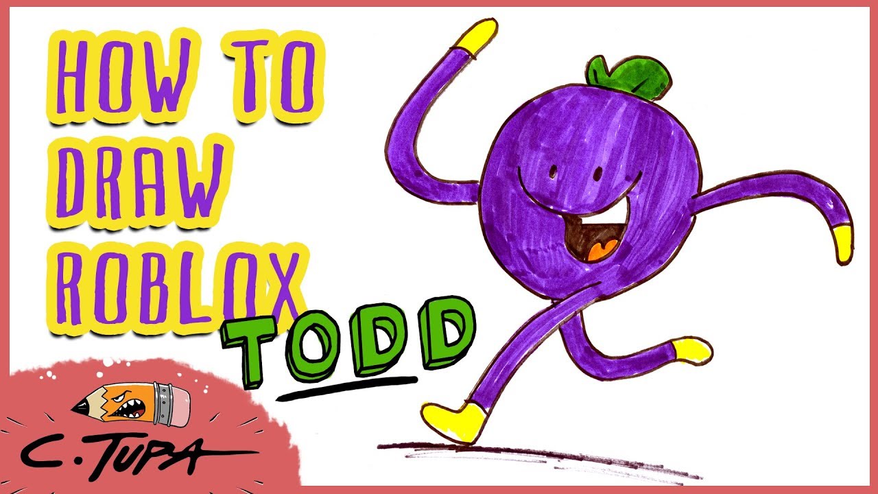 How to Draw Roblox; Todd the Cleaner - YouTube