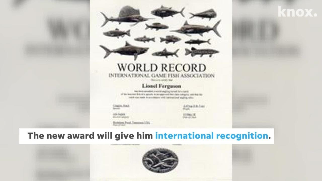 Local black crappie breaks world record - YouTube