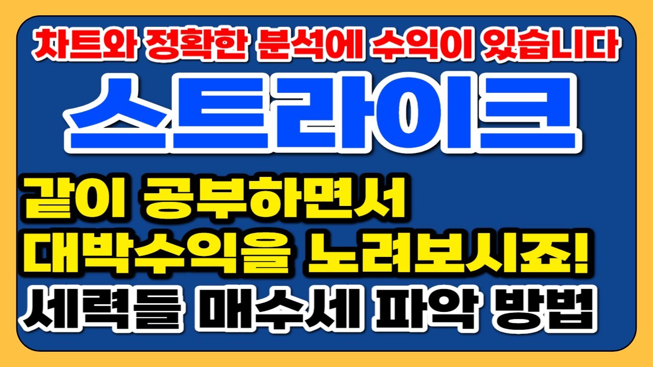 스트라이크 세력 매수세 파악해서 수익내는 교육영상 스트라이크코인스트라이크상폐스트라이크목표가격스트라이크호재단타코인추천
