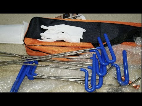 #PDR VEVOR Rods Dent Removal Tool Kit 20 Pcs Paintless Dent Repair Rods ...