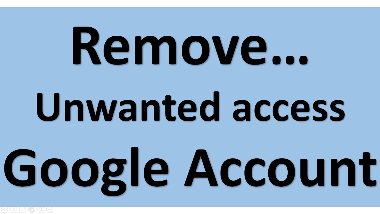 Remove Permissions From Google Account YouTube Remove Permissions From Google Account YouTube