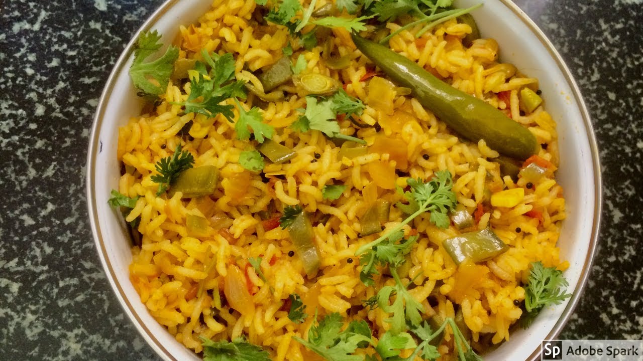 Avarakai (Broad Beans) rice lunch box recipe in tamil - YouTube