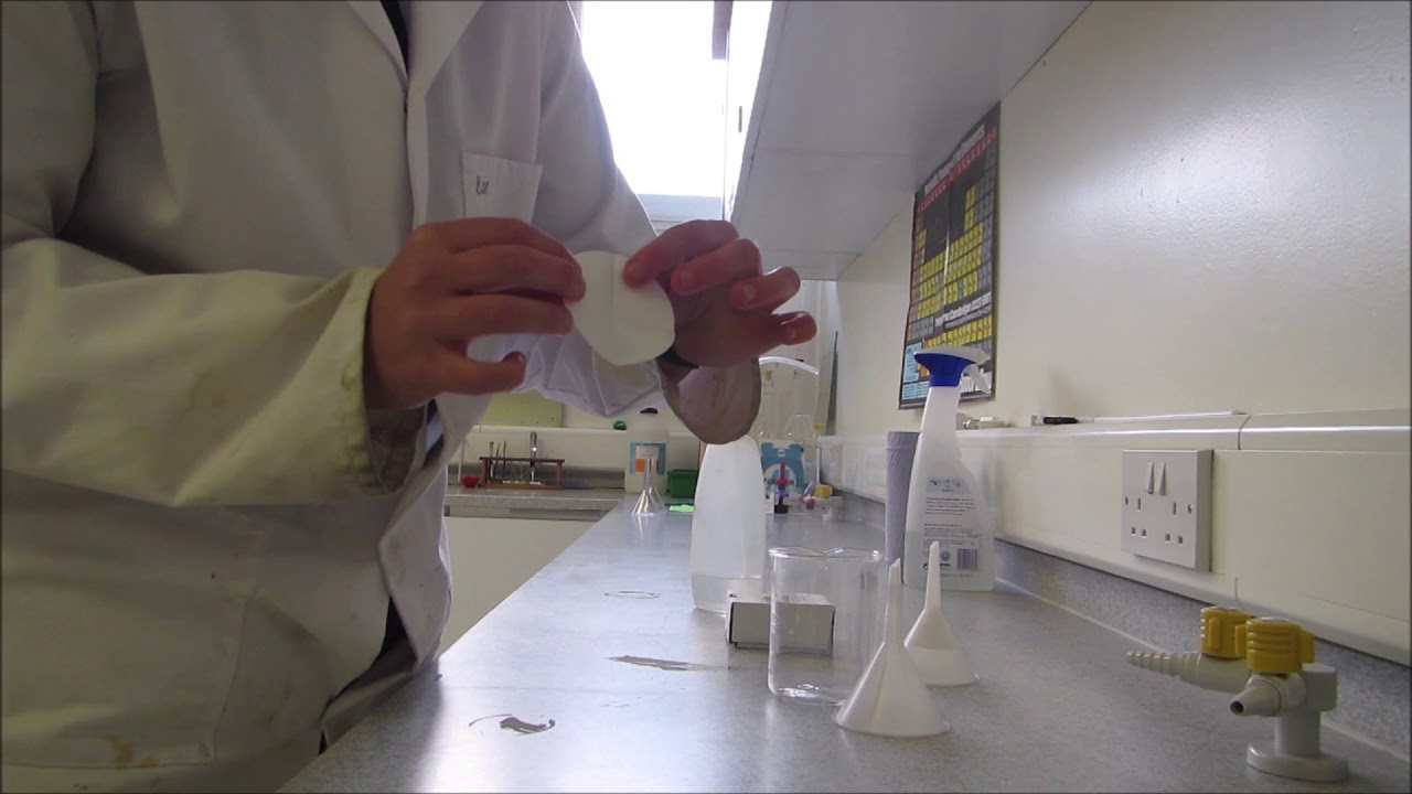 Preparing filter paper - YouTube
