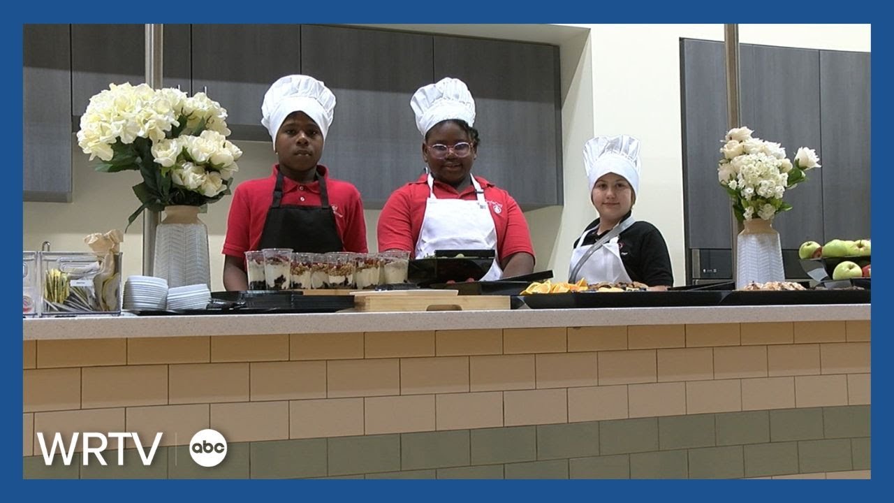 Charter School unveils brand new Student Cafe - YouTube